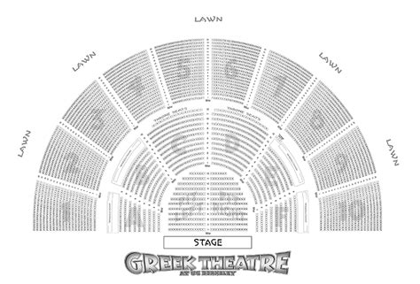 Greek Theater Seating Chart View The Greek Theatre