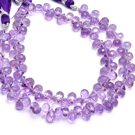 Amethyst Briolette Etsy