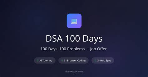 Dsa 100 Days Master Data Structures And Algorithms