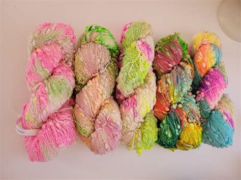 Hand Dyed Yarn Slub Fingering Weight Superwash Merino Wool Indie