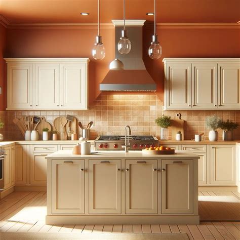 21 Captivating Wall Colors For Your Cream Kitchen Cabinets