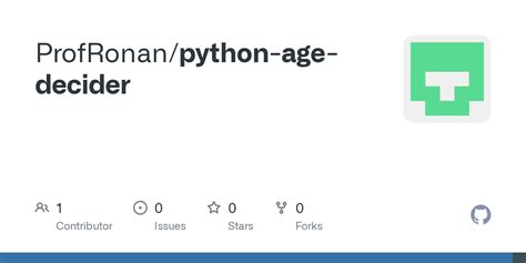 Github Profronanpython Age Decider