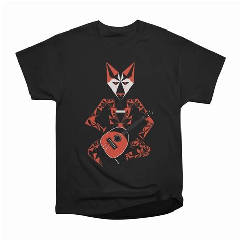 Acoustic Fox Geometry T Shirt Tee T For Him Merch For Her Apparel