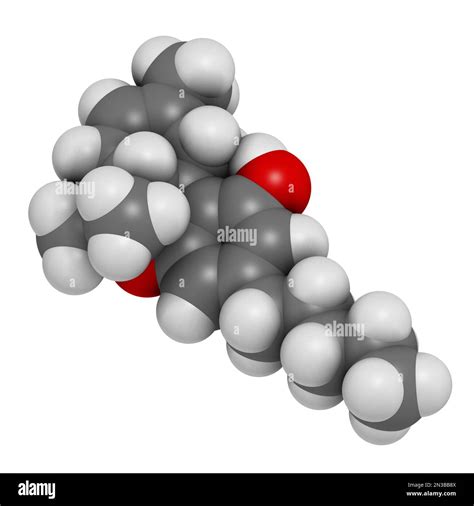 Delta 8 Tetrahydrocannabinol D8 Thc Molecule Isomer Of Delta 9 Thc