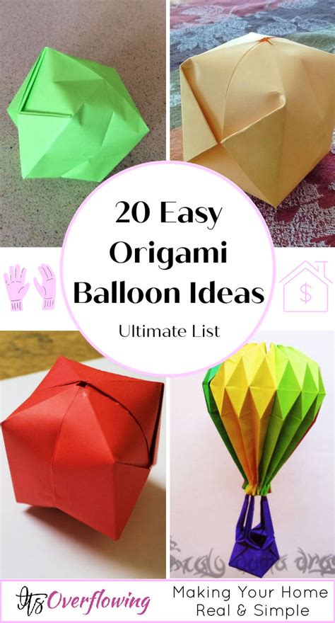 Origami Balloon Instructions Printable Printable Free Templates