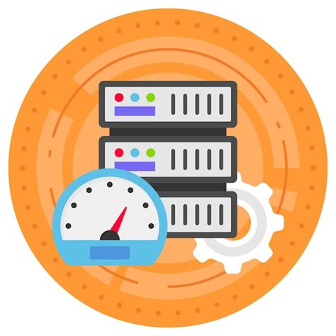 Premium Vector Remote Machine Performance Monitor Concept High Speed Clusters Vector Design