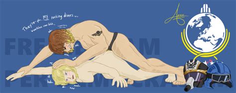 Rule 34 Blonde Hair Blush Blush Lines Curly Hair Degradation