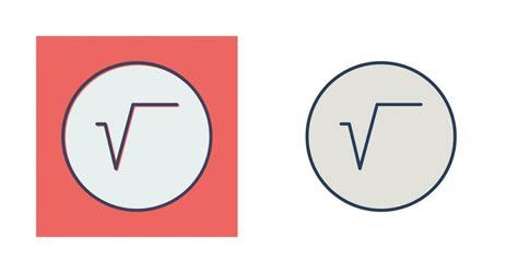 Square Root Symbol Vector Icon 24072086 Vector Art At Vecteezy