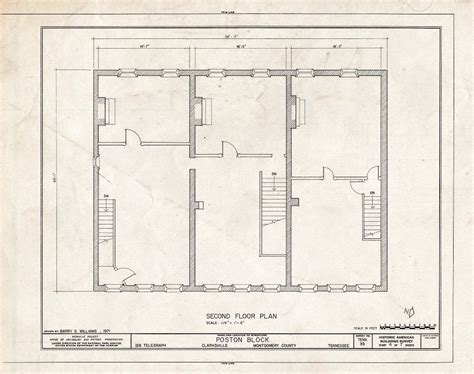 Blueprint Habs Tenn63 Clksv2 Sheet 4 Of 7 Poston Block 126 130
