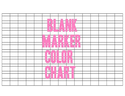 Printable Marker Swatch Template
