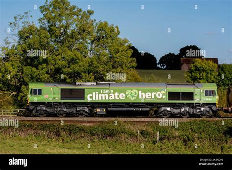Db Class 66 Diesel Locomotive No 66004 In I Am A Climate Hero Livery