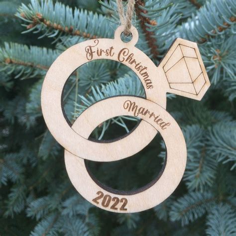 First Christmas Married Ornament J3design