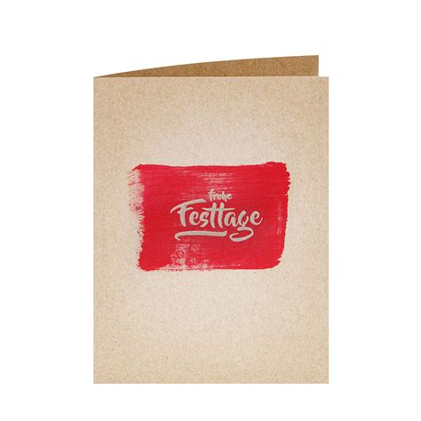 Weihnachtskarten Farbklecks Festtage