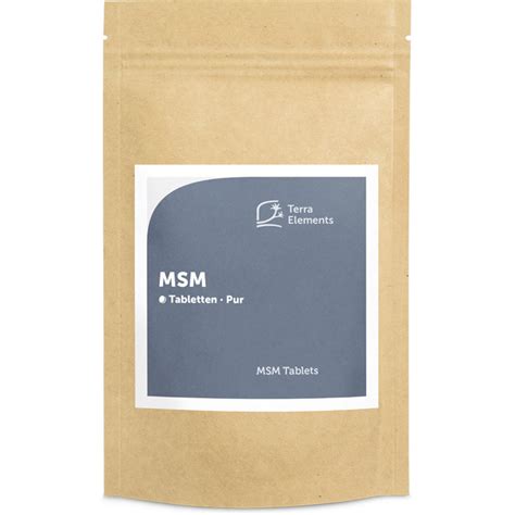 Msm Tablets 750 Mg 160 Tabs Terra Elements