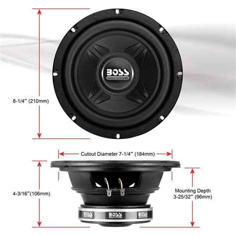 Boss Audio Systems Cxx8 8 Inch Car Subwoofer 600 Watts