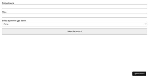 react subform issue codesandbox