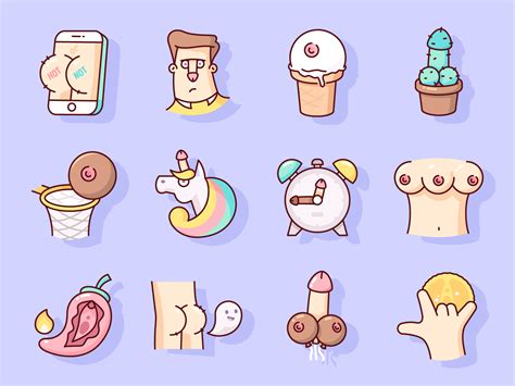 Fun Sex Stickers By Laura Reen On Dribbble