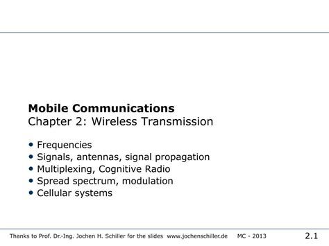 Ppt Mobile Communications Chapter 2 Wireless Transmission Powerpoint