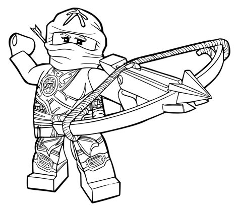 Lego Ninjago Zane Napadi Bojanje Coloringlib
