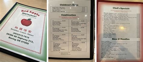 Red Apple Restaurant Authentic Chinese Cuisine With American Breakfast