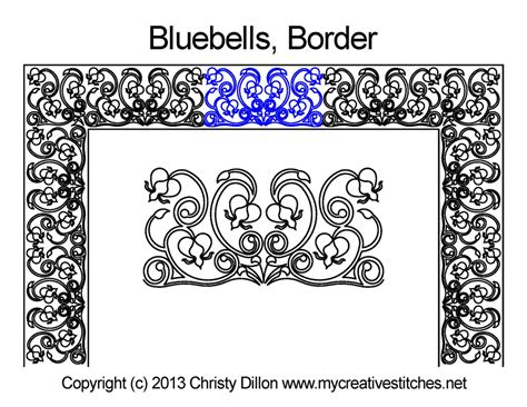 Computerized Quilting Pattern Joyful Border