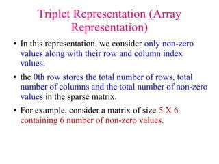 Sparse Matrix In Data Structure PDF
