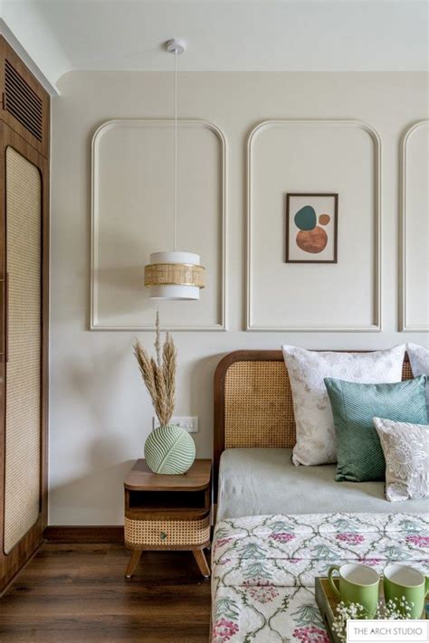 A Clean And Minimalistic Residential Design With A Pop Of Colour The Arch Studio Bedroom