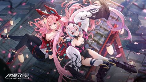 Artery Gear Artery Gear Fusion Oni Horns Character Request Highres