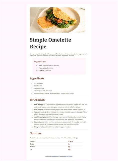 Frontend Mentor Recipe Page Using Html And Css Coding Challenge Solution