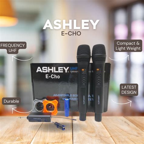 Jual MIC WIRELESS ASHLEY E CHO ASHLEY E CHO ASHLEY ECHO DISPLAY DIGITAL RESMI ASHLEY
