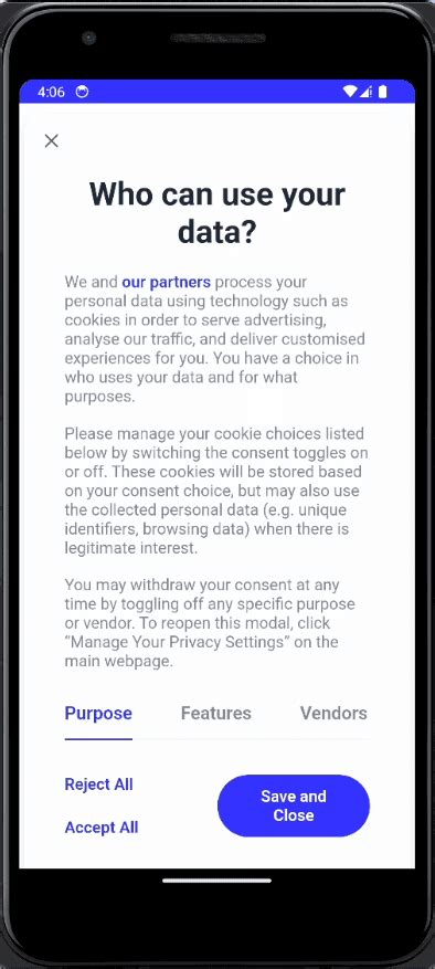 Implementing Mobile Consent Transcend Help Center