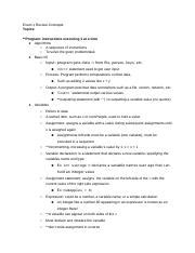 EECS 183 Exam 1 Review Exam 1 Review Concepts Topics Program Instructions Executing 1 At A