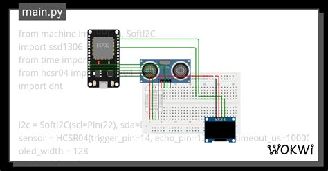 Ultrasonic Oled Wokwi Esp32 Stm32 Arduino Simulator