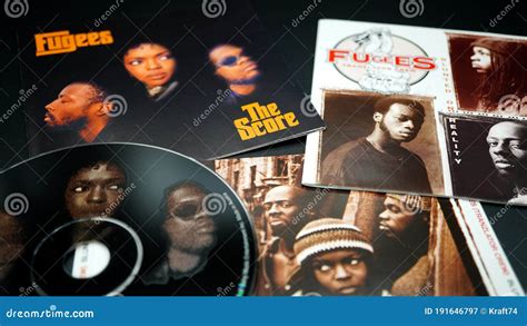 Covers And Cds Of The American Hip Hop Group Fugees The Score Became