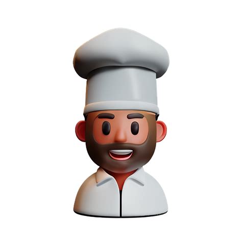 Chef Face 3d Rendering Icon Illustration 28577797 Png