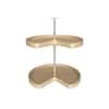 Rev A Shelf 24 In Banded Wood Kidney Lazy Susans 2 Shelf LD 4BW 472 24 1 The Home Depot