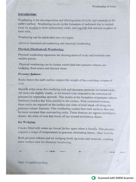 Geology Module 3 Pdf