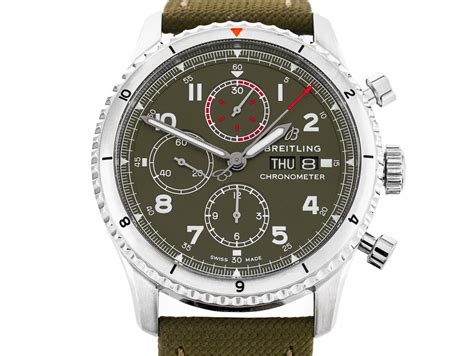 Breitling Aviator 8 Chronograph 43mm Curtiss Warhawk Watch Shop Prestige