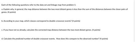 Each Of The Following Questions Refer To The Data Set Chegg Com