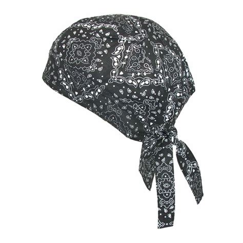 Ctm® Mens Cotton Unlined Paisley Biker Do Rag Cap Do Rag Paisley Biker