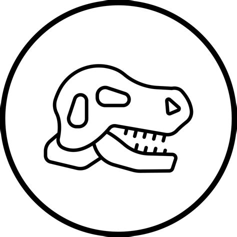 Vector Design Dinosaur Fossil Vector Icon Style 22117482 Vector Art At
