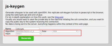 js keygen is not configurable · issue 24 · microsoft elk acs