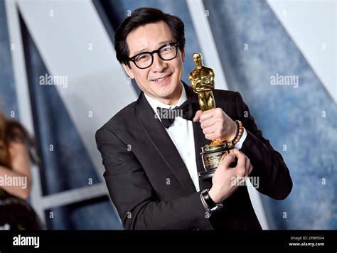 Ke Huy Quan Winner Of The Best Supporting Actor Award Arrives At The
