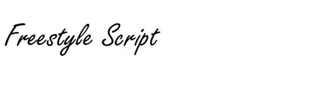 Freestyle Script Font FontPalace