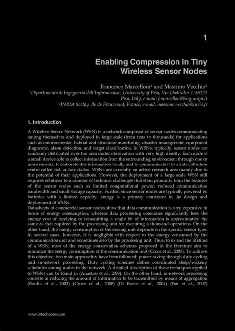 Pdf Enabling Compression In Tiny Wireless Sensor Nodes Dokumentips