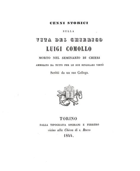 Luigi Comollo Salesian Online Resources