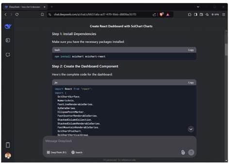 可视化工具scichart如何结合deepseek快速创建一个react仪表板？depseek React图表 Csdn博客