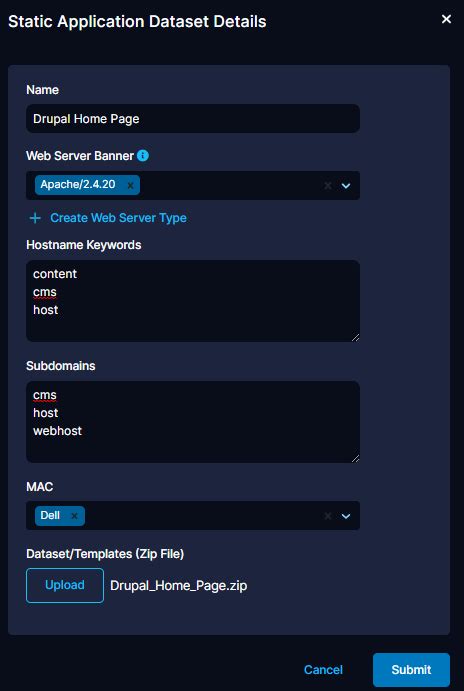 Adding A Static Application Dataset Zscaler