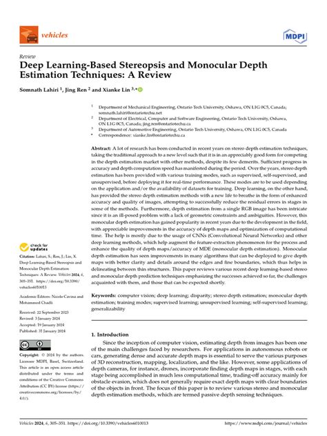 Deep Learning Based Stereopsis And Monocular Depth 004 Pdf