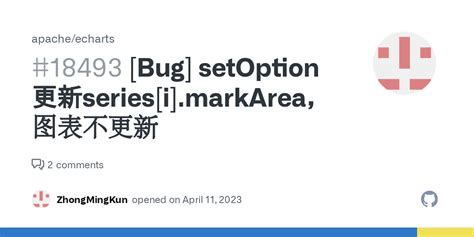 Bug setOption更新series i markArea图表不更新 Issue apache echarts GitHub